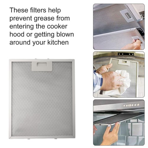 Effective Vent Filter Silver Metal Mesh Extractor 340x270x9mm ...