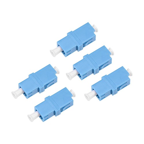 5 X LC/LC Fiber Coupler Flange Type Fiber Optical Adapter Width 13mm ...
