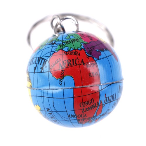 2Pcs World map Globe keychain jewelry earth Globe art pendant keychains gift&I1 | eBay Australia
