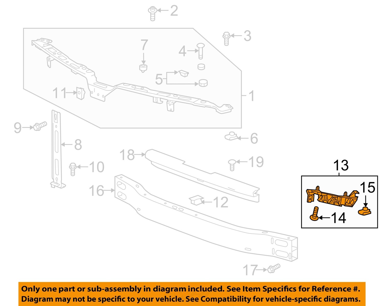 GM OEM 19-23 XT4 Front Bumper Grille Bumper Components-Guide Bracket ...