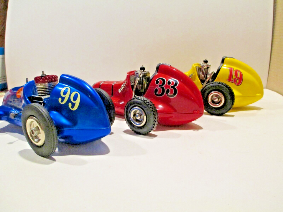 Three vintage Nylint Tether toy midget race car, line control, mint | eBay