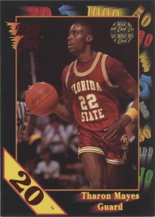 1992 Wild Card Collegiate - Tharon Mayes #110 20 Stripe (RC) for sale ...