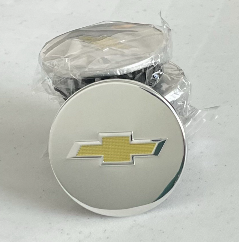 4 Chevy Silver Gold 66 mm Blazer Camaro Colorado Traverse Center Wheel ...