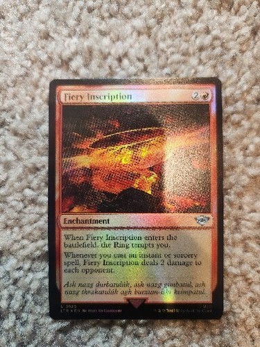MTG The Lord of the Rings - Fiery Inscription U 0126 Foil | eBay
