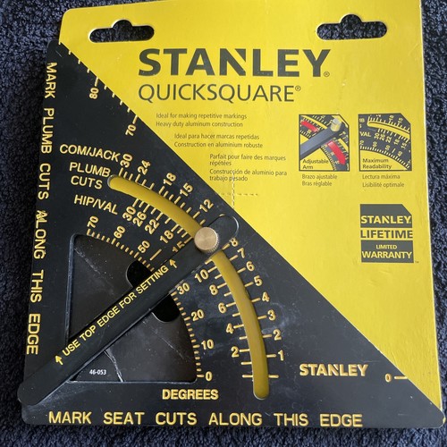 Stanley 46-053 Premium Adjustable Quick Square Layout Tool | eBay