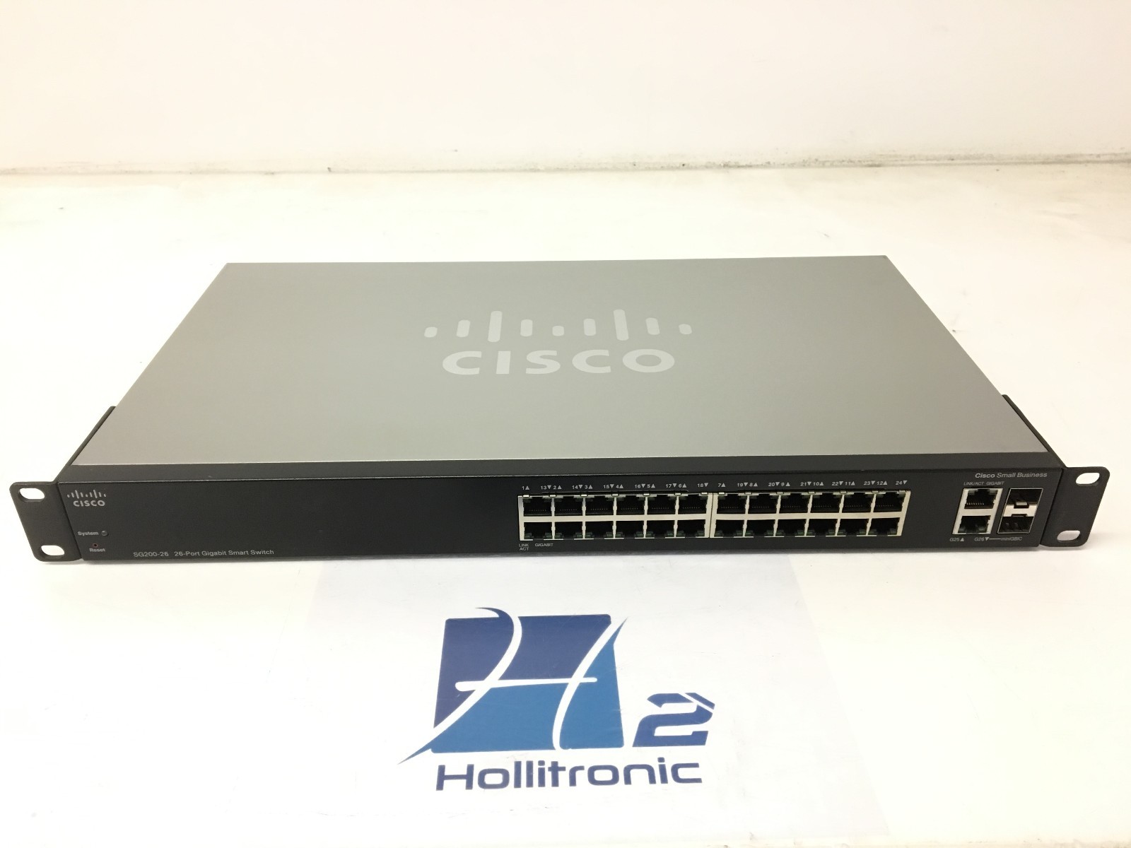 Cisco SG200-26 26-Port 10/100/1000 Gigabit Smart Ethernet Switch *USED ...