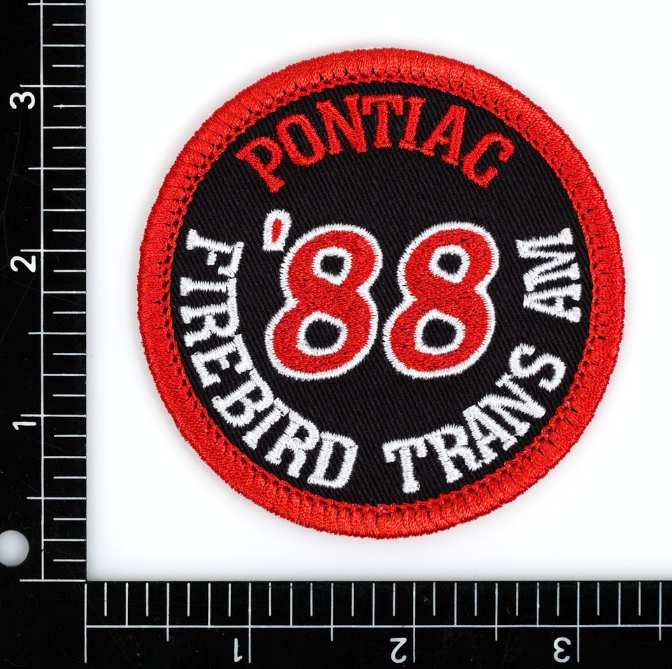 1988 Pontiac Firebird Trans Am Embroidered Patch Black Twill/Red Iron ...