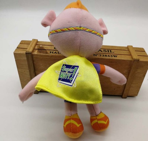 8" NEW Rare Learning Curve PBS Show Super Why Alpha Pig Plush Doll Toy ...