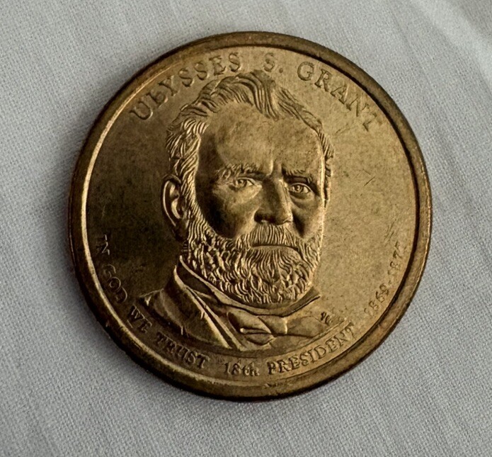 RARE Antique Ulysses S. Grant $1 Dollar Coin 1869-1877 - 18th President ...