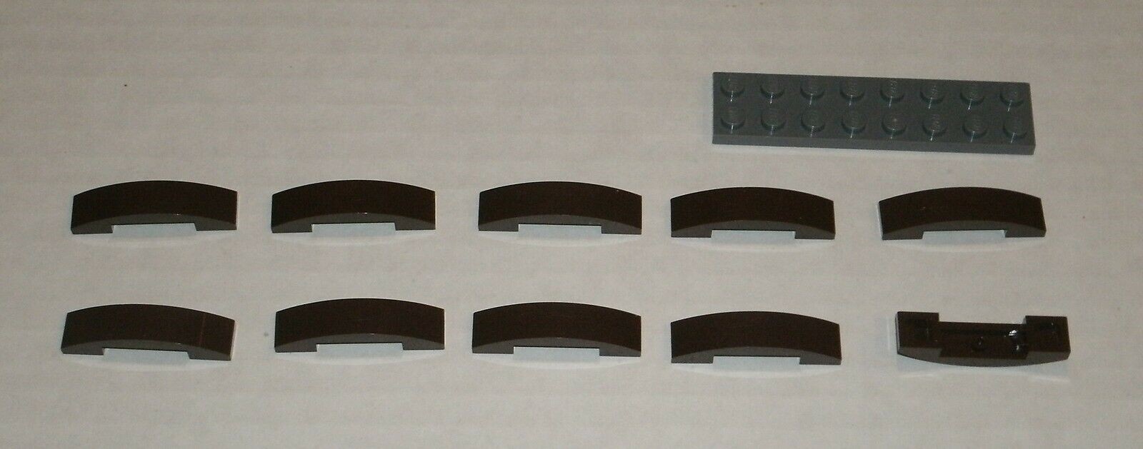 LEGO NEW 1x4 Dark Brown Slope Curved Double (10x) 6135005 Brick 93273 ...