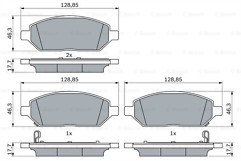 Bosch 0986424842 Brake Pad Set for sale online | eBay UK