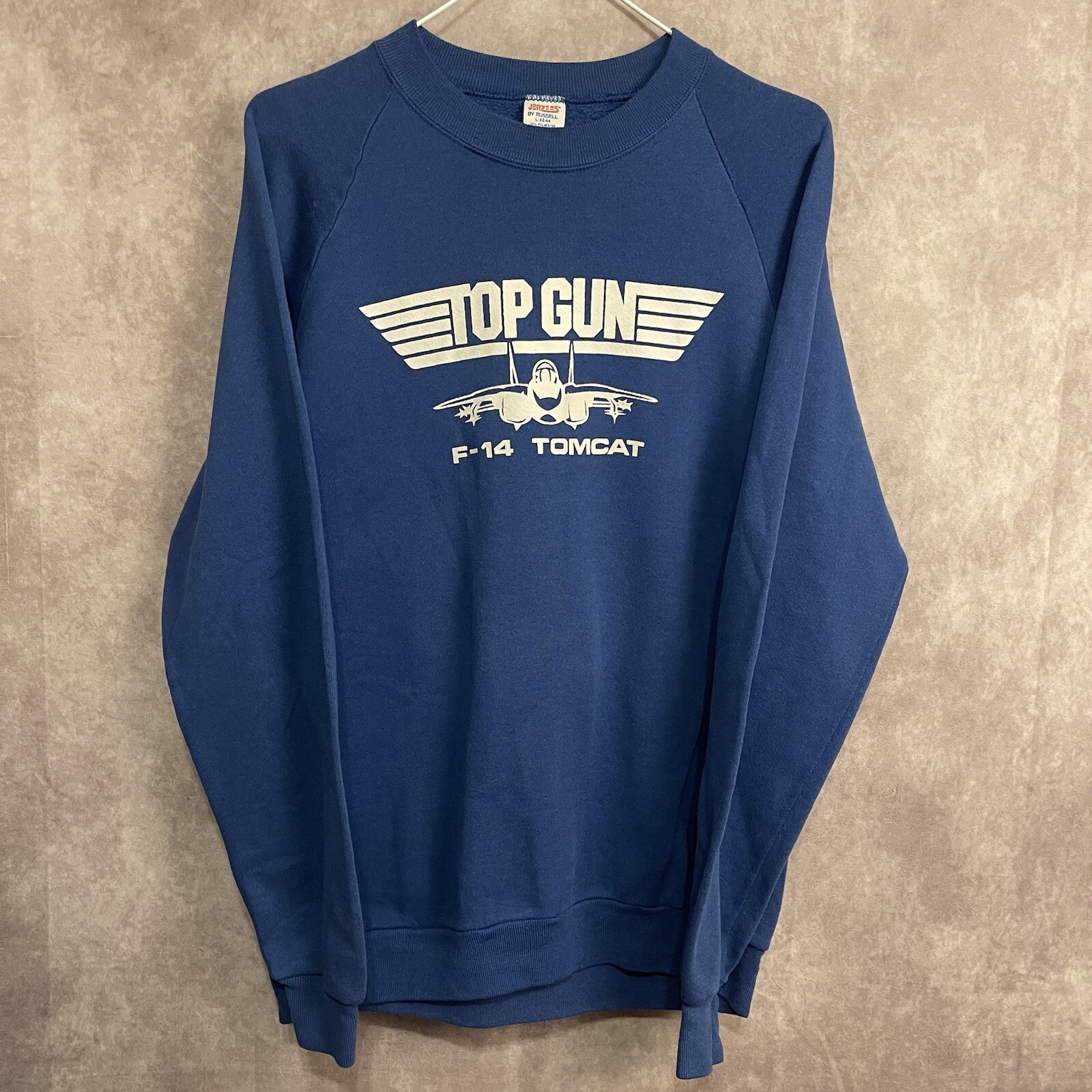 Vintage Top Gun F-14 Tomcat Fighter Jet Maverick Swea… - Gem