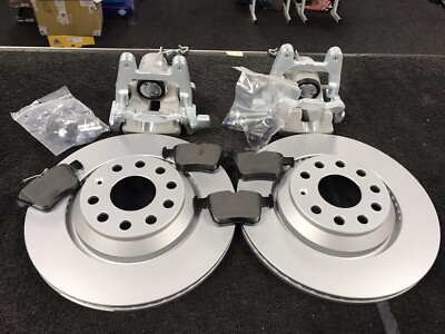 AUDI S3 VW GOLF MK5 R32 REAR VENTED BRAKE DISC CALIPER CONVERSION ...