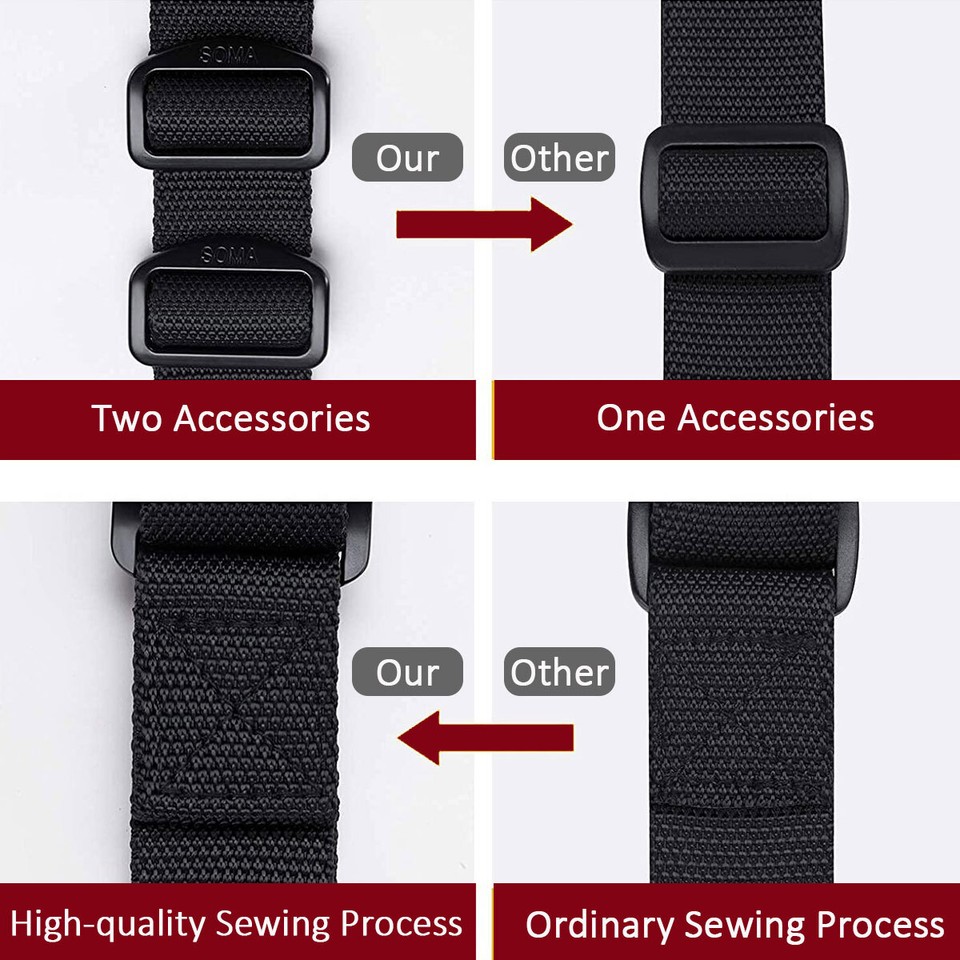 CVLIFE 2 Point Sling 1.25" Wide Tube Webbing with Fast Loop for Outdoor ...