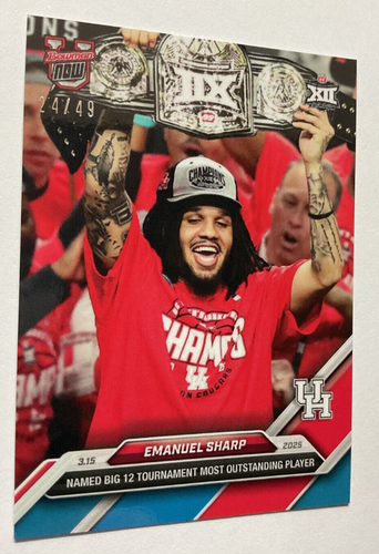 24/49* PARALLEL Emanuel Sharp Houston Cougars 2025 Bowman NOW ...