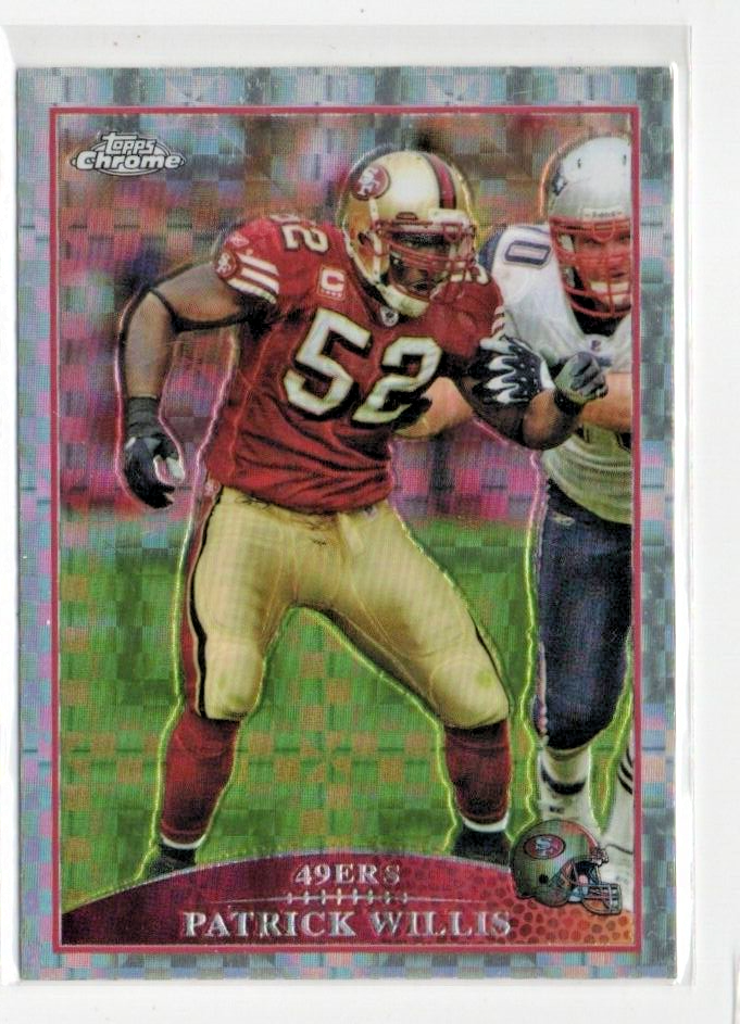2009 Topps Chrome Patrick Willis #TC86 X-Fractor Refractor SAN ...