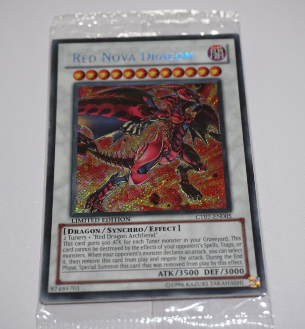 Yugioh Red Nova Dragon Tin CT07-EN005 Limited Edition Cards Pack | eBay