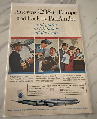 Vintage 1960? Pan Am Magazine Ad | eBay