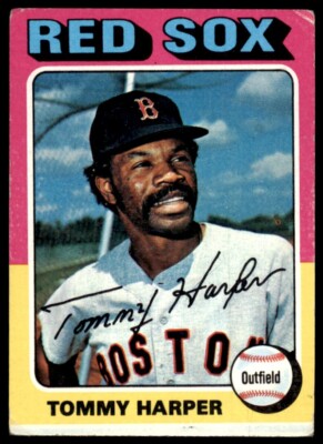 1975 Topps Baseball Card Tommy Harper A Boston Red Sox #537 | eBay