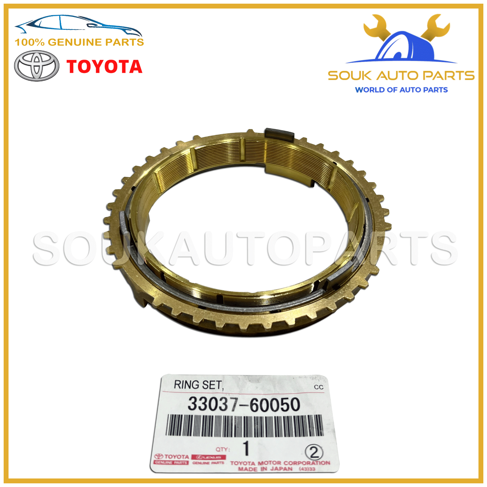 33037-60050 Genuine Toyota RING SET, SYNCHRONIZER, NO.1 3303760050 OEM ...