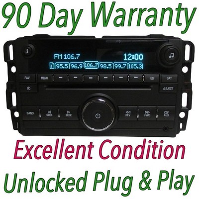GMC Sierra CHEVY Silverado Suburban Radio MP3 CD Player USB Aux input ...