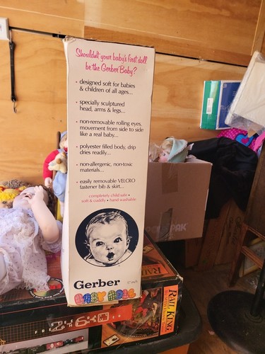 VINTAGE 1979 GERBER BABY DOLL IN BOX ATLANTA NOVELTY 17" African ...