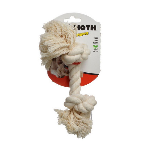 Flossy Chews Rope Bone - White Small (9" Long) By Mammoth Pet Products ...