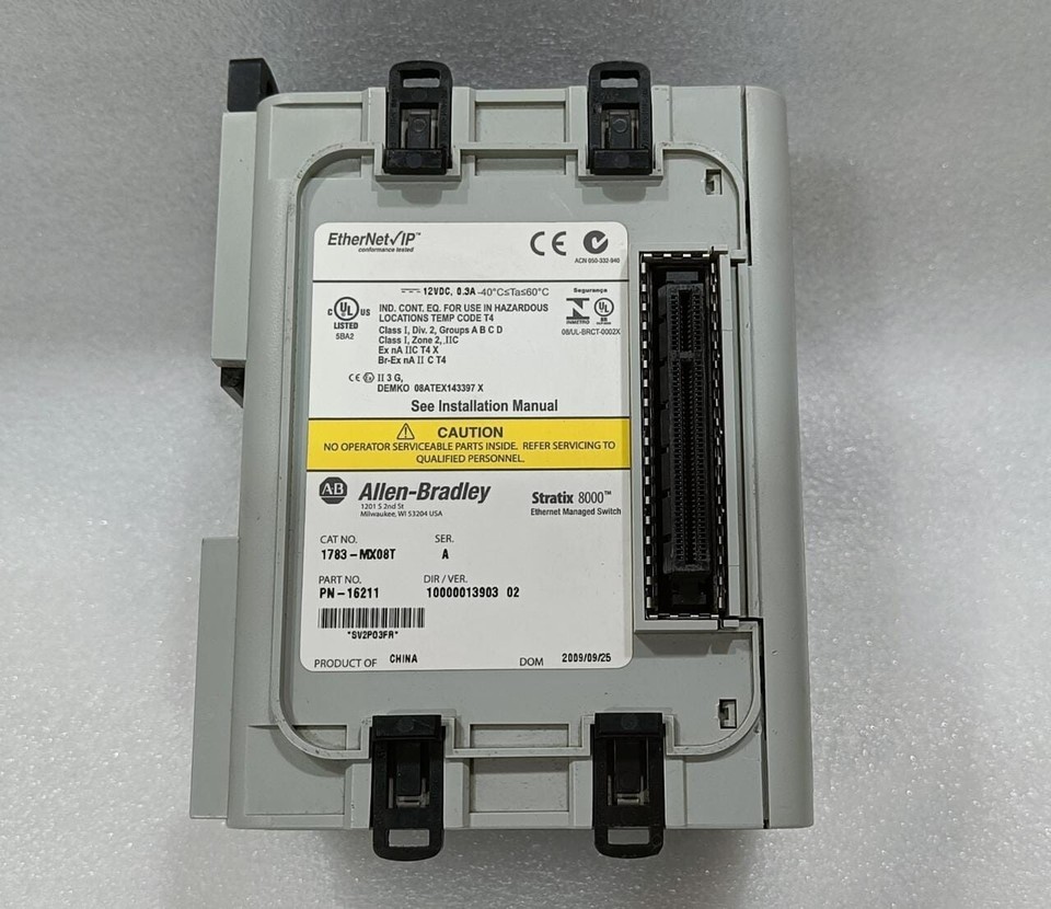 Allen Bradley 1783-MX08T Stratix 8000 Copper Expansion Module, 8-port ...