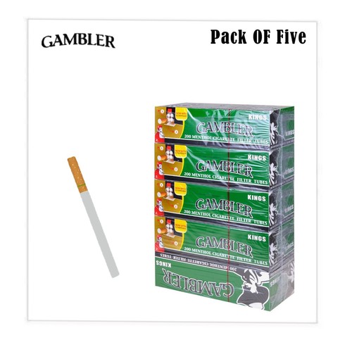 Gambler Menthol King Cigarette 200ct Tubes 5pack | eBay