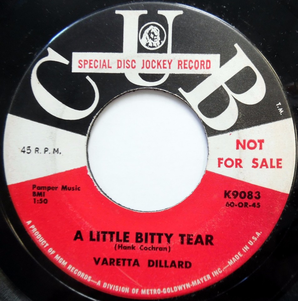 VARETTA DILLARD 45 Mercy Mr. Percy / A Little Bitty Tear PROMO Bopper R ...