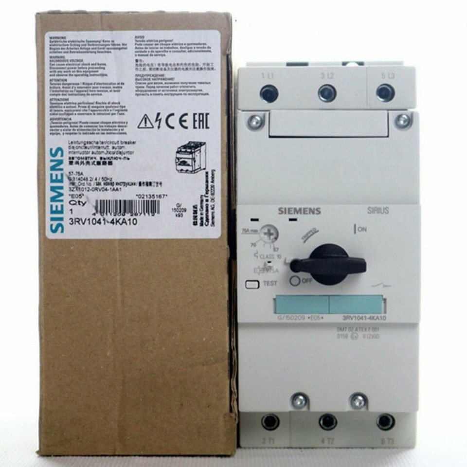 Siemens 3RV1041-4KA10 Motor Circuit Breaker New One 3RV1 041-4KA10 # | eBay