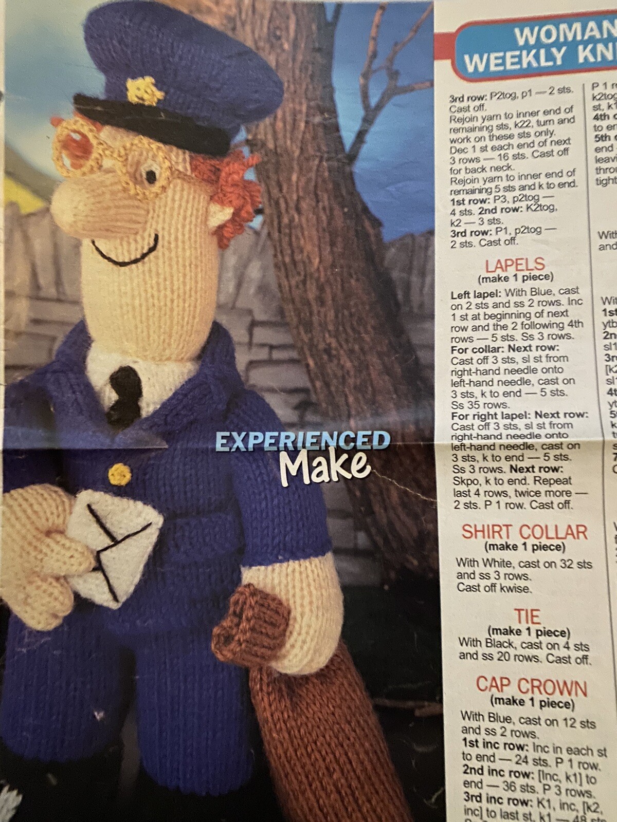 Alan Dart Postman Pat Toy Knitting Pattern | eBay UK