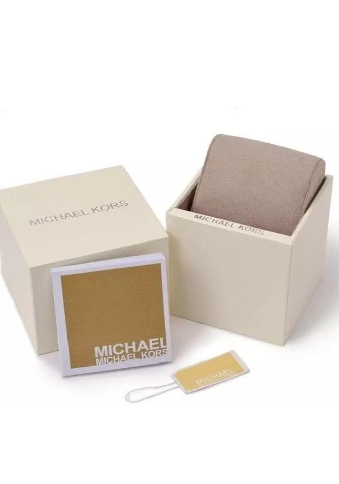 NEW Michael Kors Parker MK5896 Ladies Stainless Rose Gold Chronograph ...