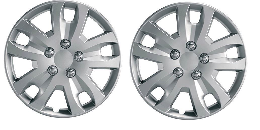 Pair Of Silver 14" Caravan Wheel Trims Hub Caps for Abbey Spectrum 418 ...