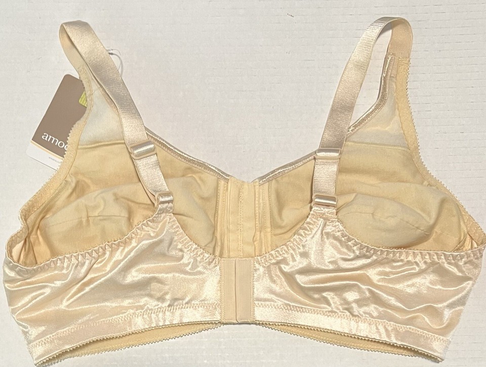 Amoena Greta Front And Back Closure Beige Pocket Mastectomy Bra 2124 ...