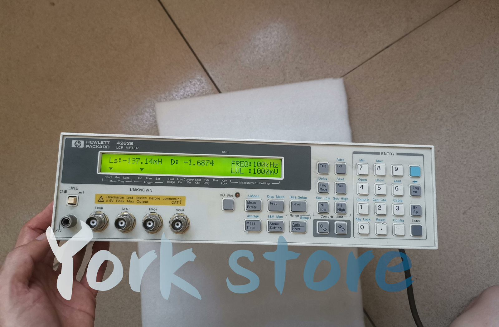 USED HP Agilent Keysight 4263B LCR Meter, 100Hz to 100kHz 100% Test ...