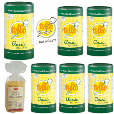 tellofix Classic 6 x 900g + Suppennudeln gratis (0,23 EUR/l) | eBay.de