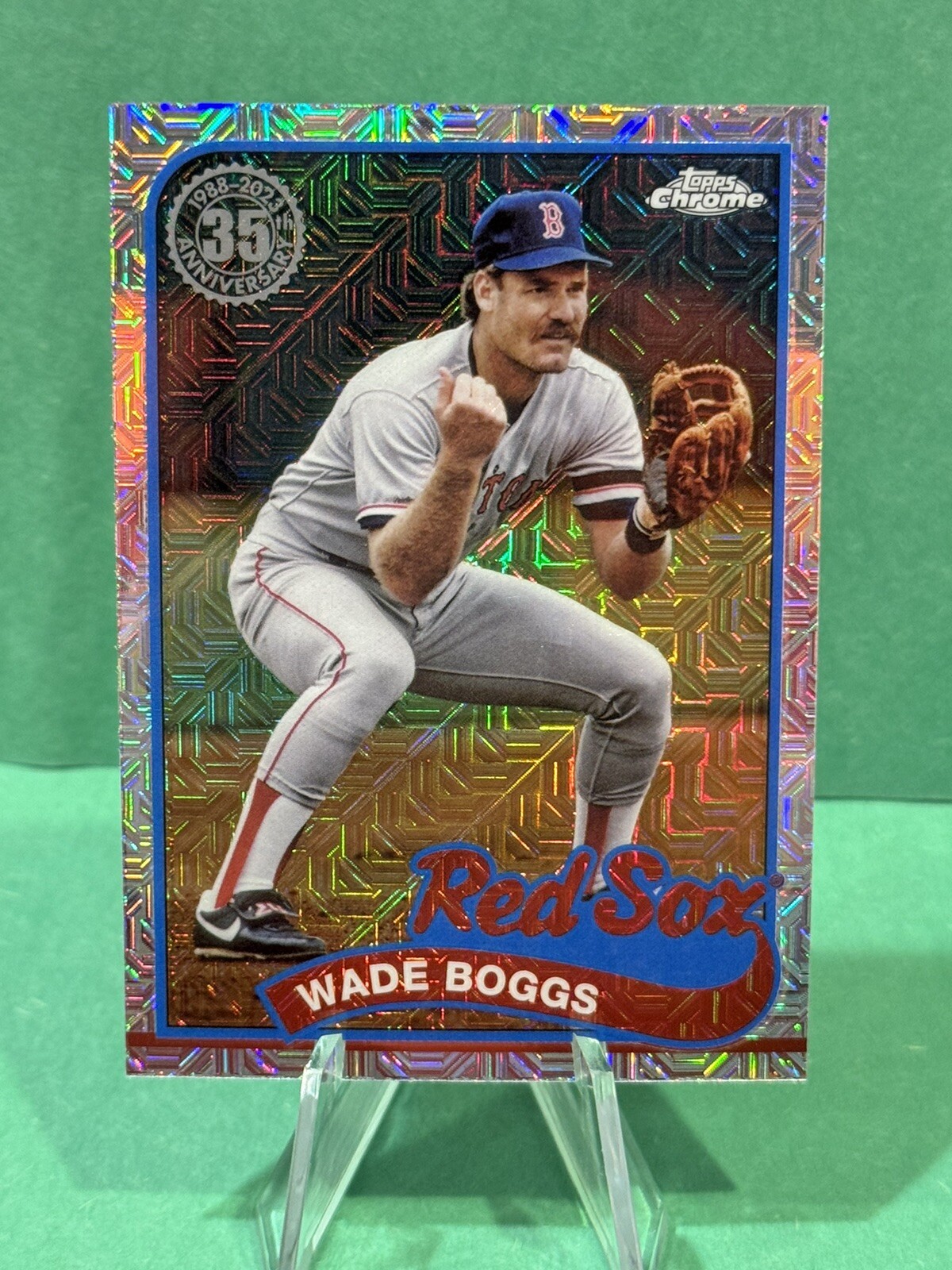Wade Boggs 2024 Topps Series 1 Chrome Silver Mojo #T89C-36 Boston Red ...