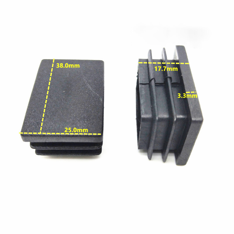Rectangular - Square Tube Inserts Plastic End Caps Blanking Plugs ...