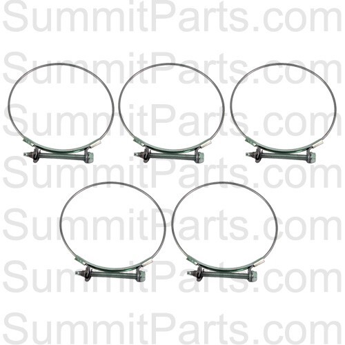 5 PACK - 2-3/4" x 3-1/8" HOSE CLAMP FOR WASCOMAT DRAIN VALVE - 787104 ...