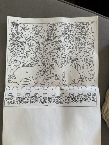 Claire Murray Wool Needlepoint Kit - Rabbits in Garden | eBay