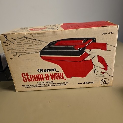 Vintage 1970 Ronco Portable Steam-A-Way With Box,Preloved, Exceptional ...