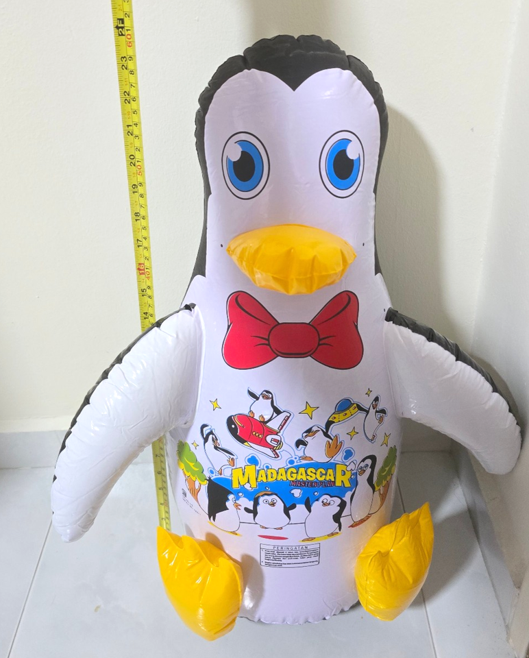 Madagascar Series Uncommon Inflatable Penguin Tumbler Doll Toy with ...