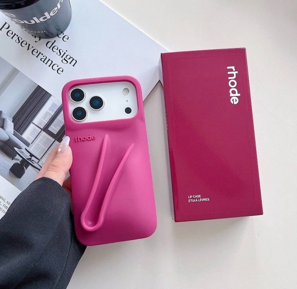 Rhode Peptide Lip-Tint Silicon Phone Case WITH Lip Gloss iPhone 17 Pro ...