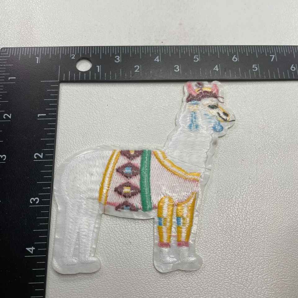 Cute Colorful LLAMA (or maybe Alpaca) Patch (version E) 391V | eBay