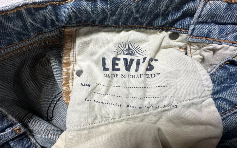 Levi’s Made & Crafted Tack Slim blue label vintage 26W 34L blue jeans ...