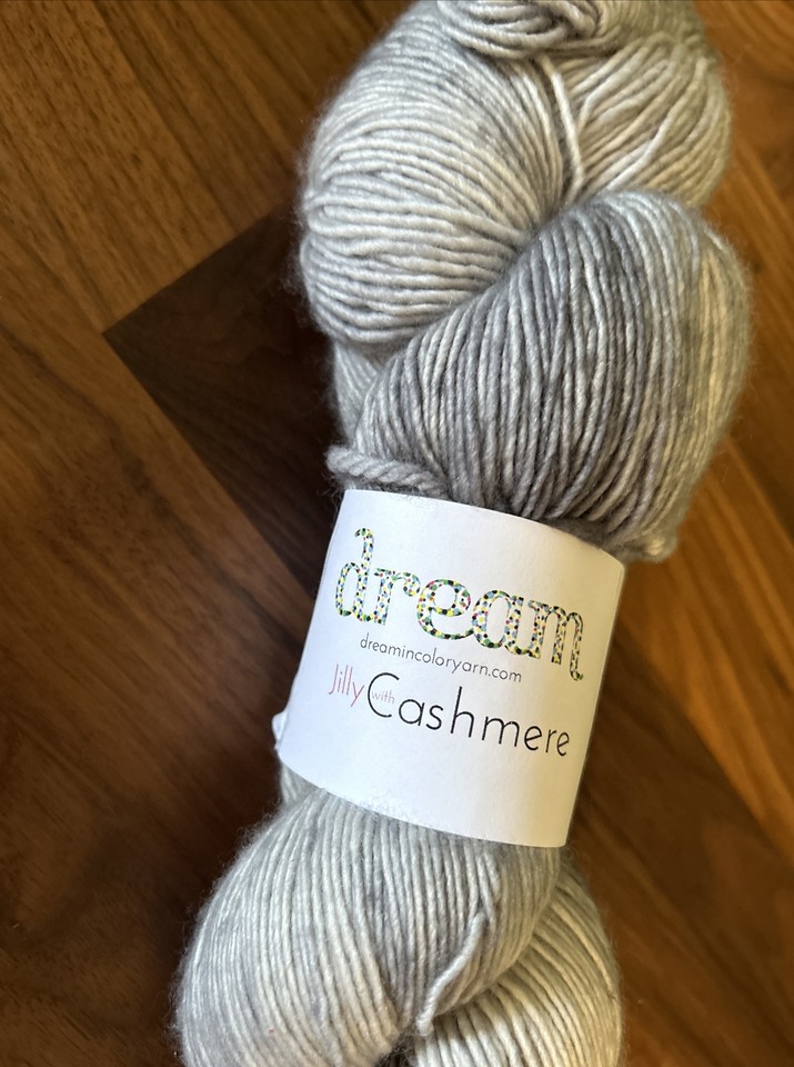 Jilly Yarn Cashmere Dream in Color colorway Grey Tabby Nylon Merino ...