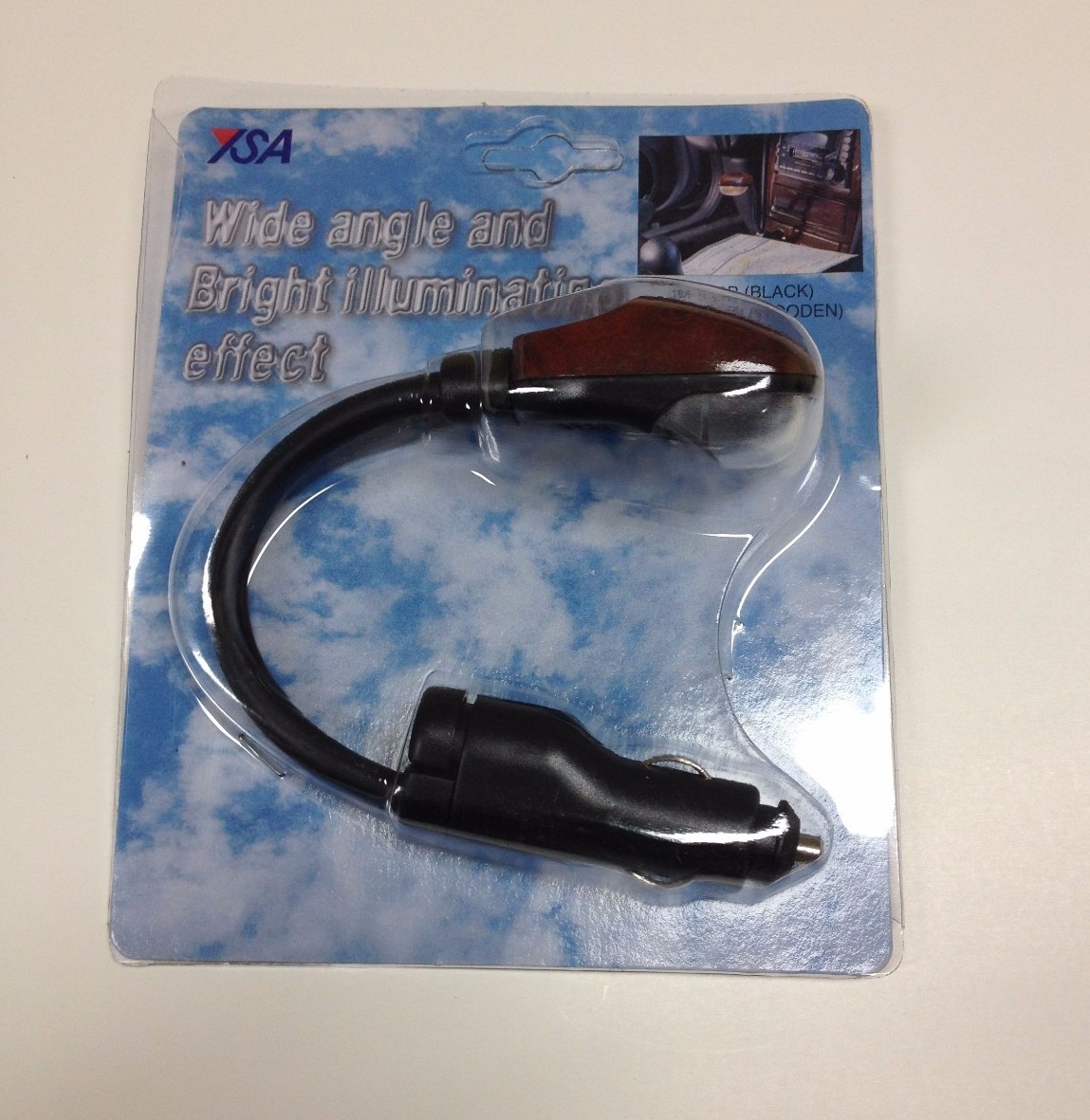 WOOD GRAIN BRIGHT WIDE ANGLE READING AUTO 12-VOLT FLEXIBLE MAP LIGHT RL ...