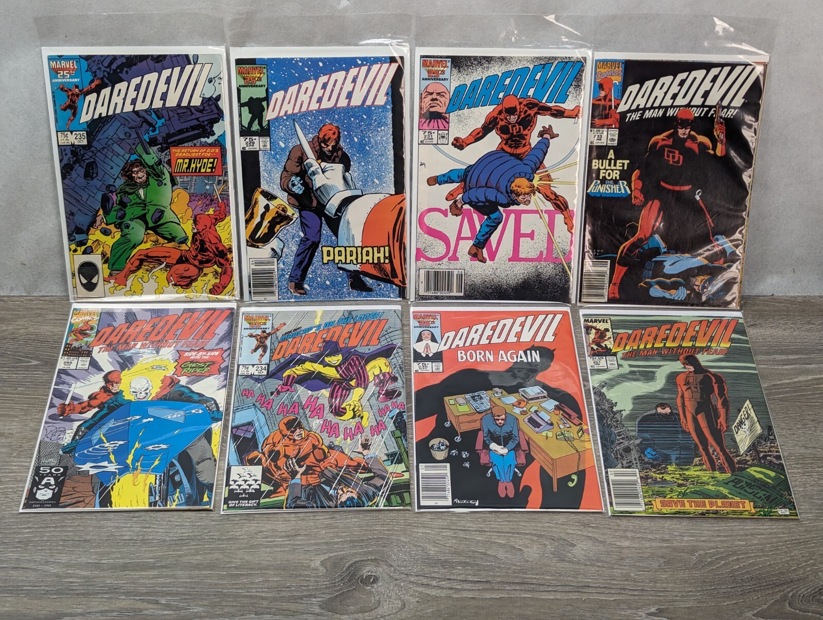 Lot Of 80s Marvel Daredevil Comics #229, 230, 231, 234, 235, 251, 293 ...