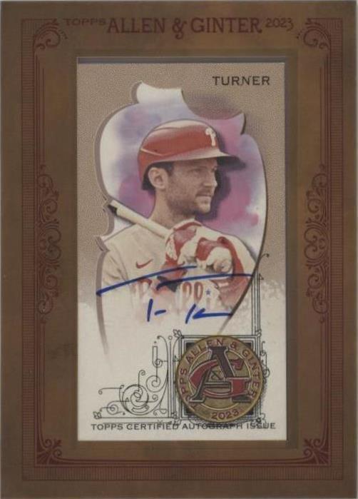 2023 Topps Allen & Ginter - Framed Mini Autographs Trea Turner #MA-TT ...
